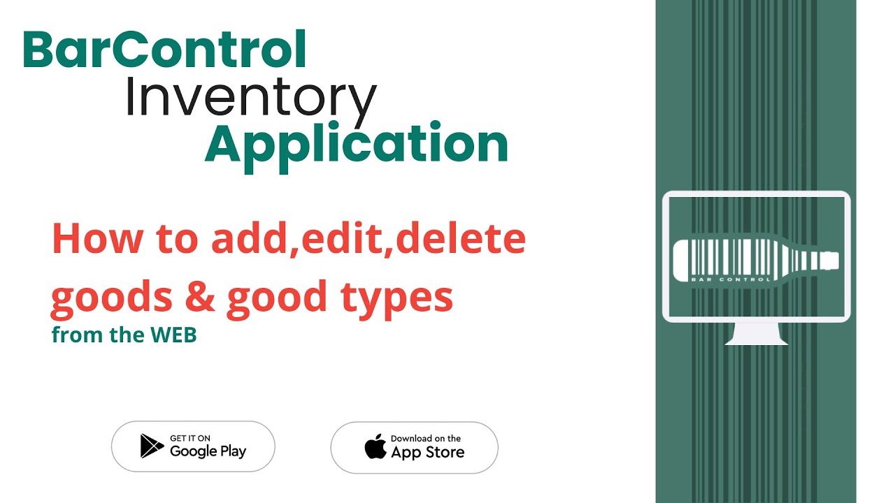 How to Add, Edit, Delete Goods & Good Types - YouTube