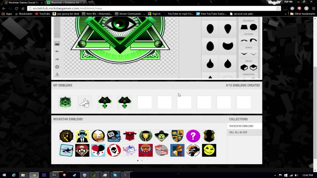 GTA 5 Online: Get Free CUSTOM Crew Emblems! - YouTube