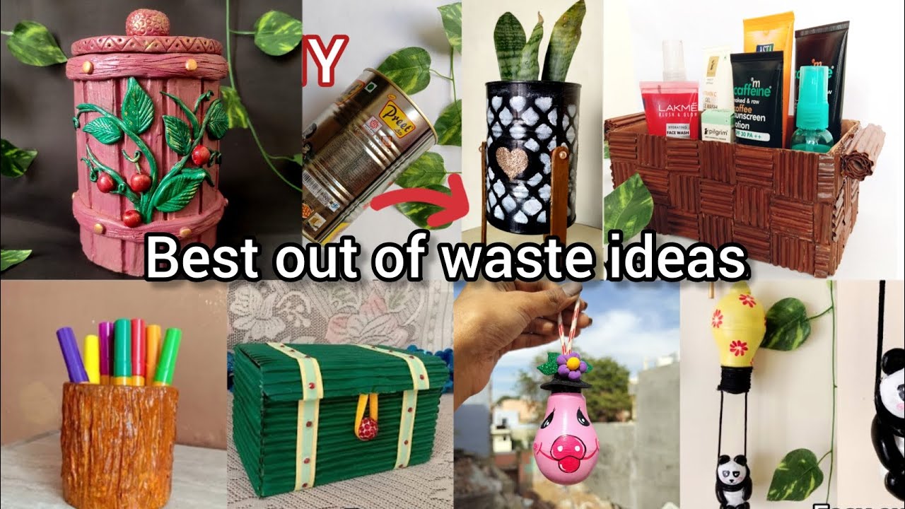DIY Best Out Of Waste Craft Ideas #diy #bestoutofwaste #craft #crafts # ...
