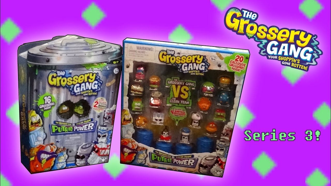 Grossery Gang Series 3 NEW 16 pack and Clean Team Vs. Putrid Power 20 ...