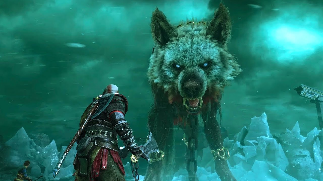 God Of War Ragnarok - Giant Wolf Boss (PS5) 4K - YouTube