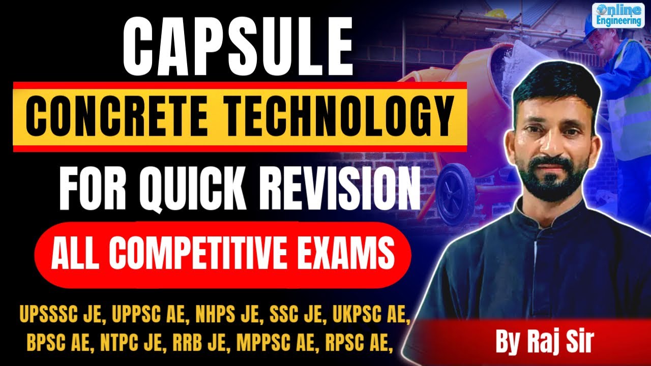 Concrete Technology | Concrete Technology Capsule | Quick Revision #rcc ...