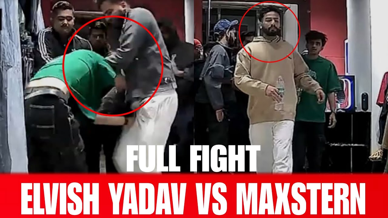 ELVISH YADAV VS MAXSTERN full fight|elvish Yadav beaten MAXSTERN ...