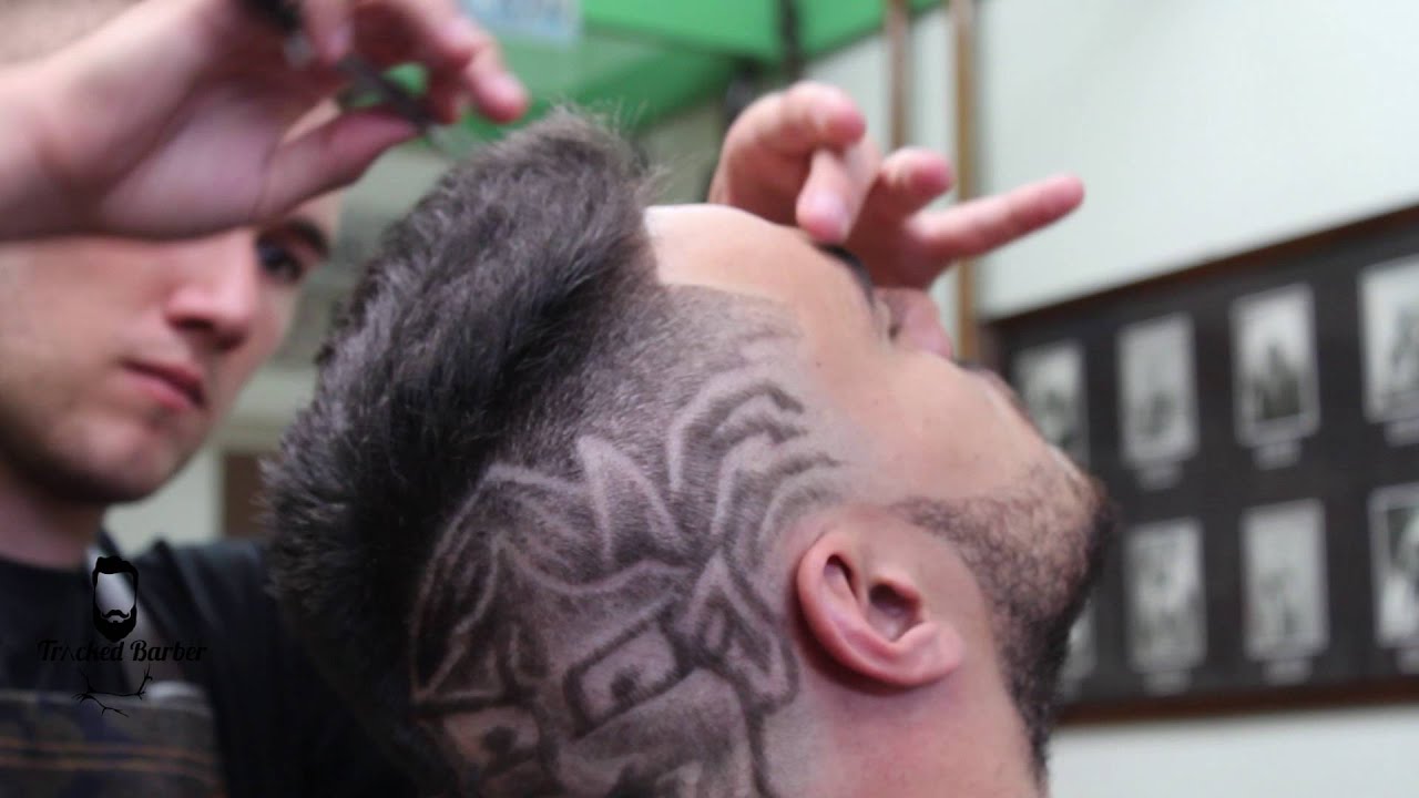 Hair art - Japanese Oni mask - YouTube