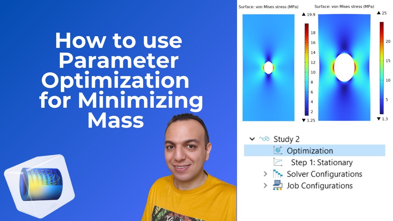 COMSOL Optimization Tutorial: Minimize Mass with a Stress Constraint ...