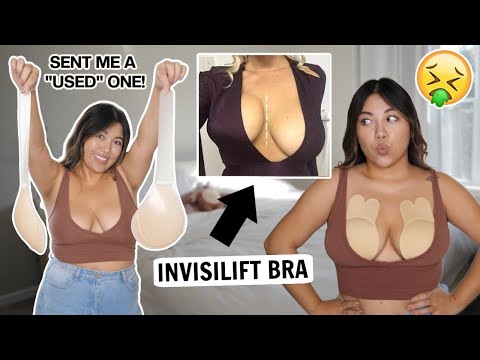 I try the VIRAL *TIKTOK* INVISILIFT BRAS! (ew there was hair on it!!)