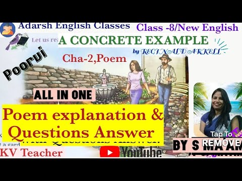 A CONCRETE EXAMPLES by Reginald Arkell/ Poem and All Questions Answer ...