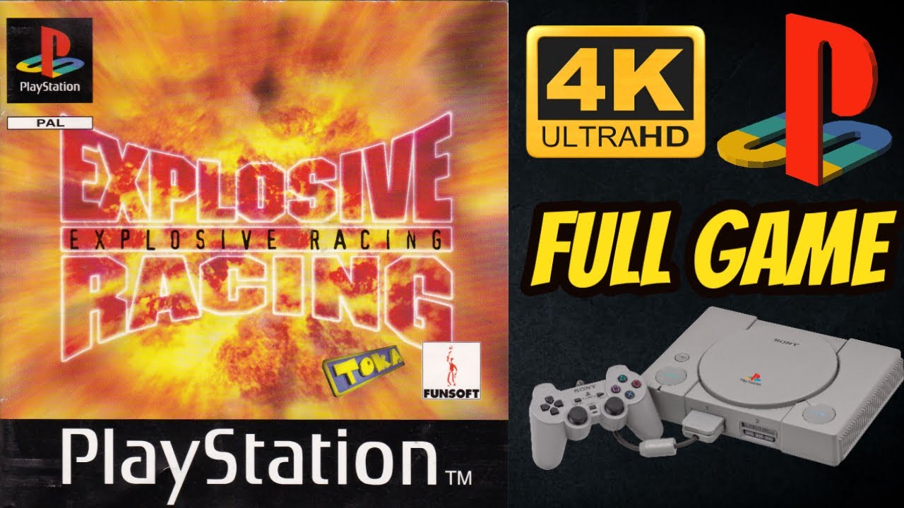 Explosive Racing [PS1] Gameplay Walkthrough FULL GAME [4K60ᶠᵖˢ UHD🔴 ...
