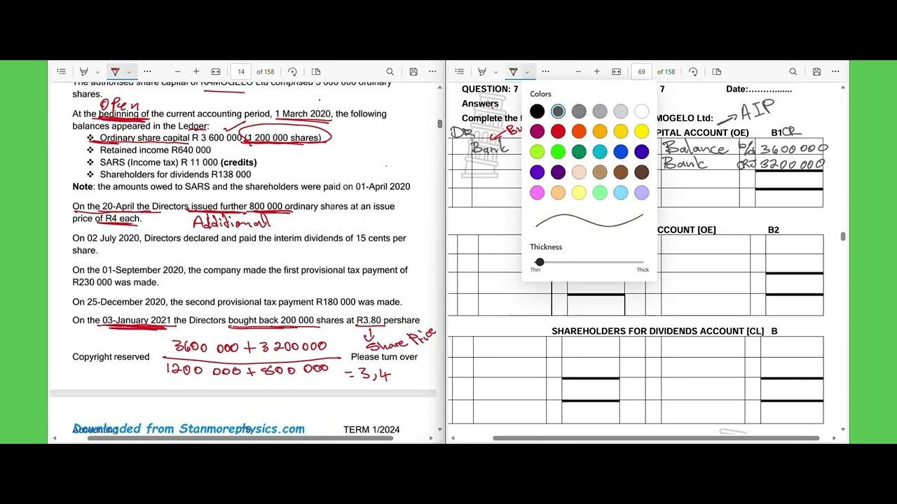 Companies' Unique ledger accounts grade 12 with The Accounting Guru ...