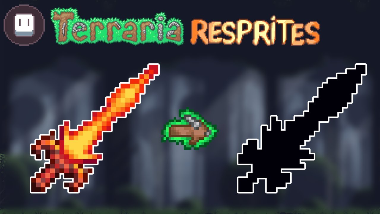 Terraria Resprites #29 | Fiery Greatsword - YouTube