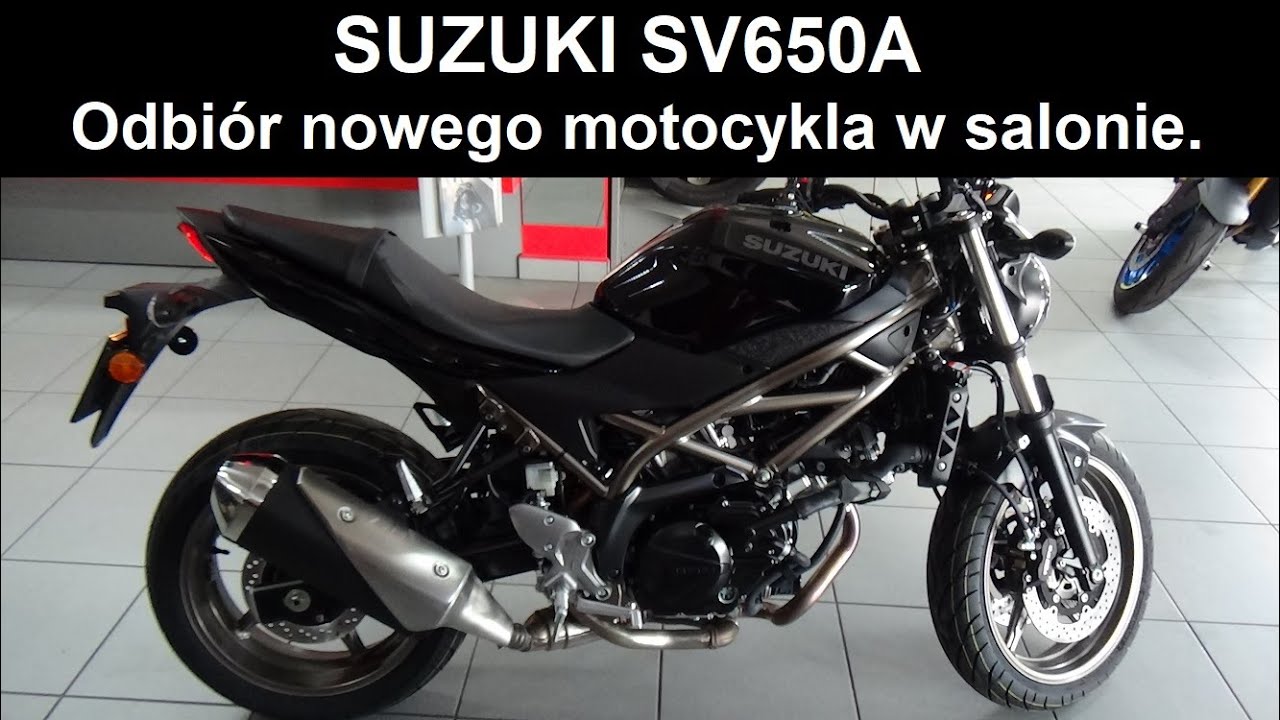 Suzuki SV650A odbiór nowego motocykla w salonie [2022] - YouTube