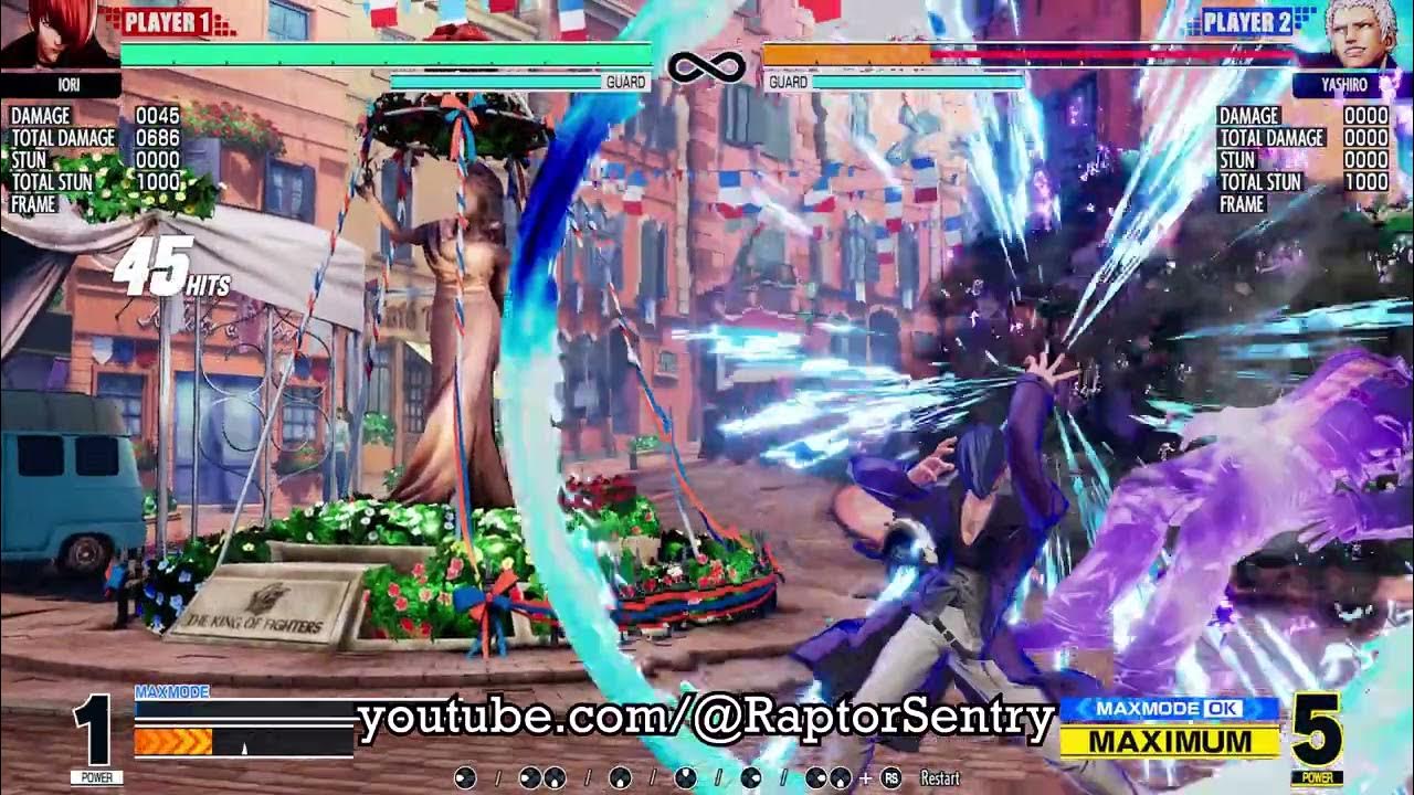 KOF XV Iori Stun TOD 100% Swag Finish Corner Combo (Late Quick Max, Mid Blue Raw Max) - YouTube