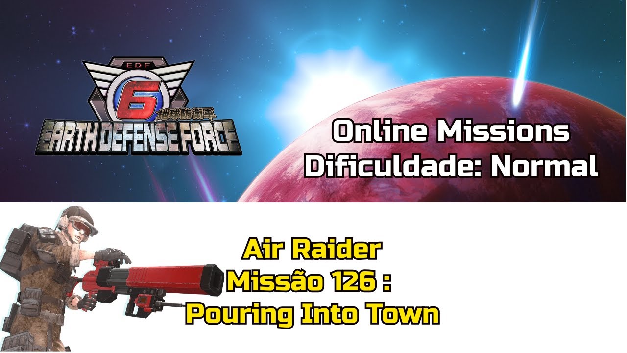 EDF 6 - Air Raider - Missão 126 - Normal [ONLINE] - YouTube