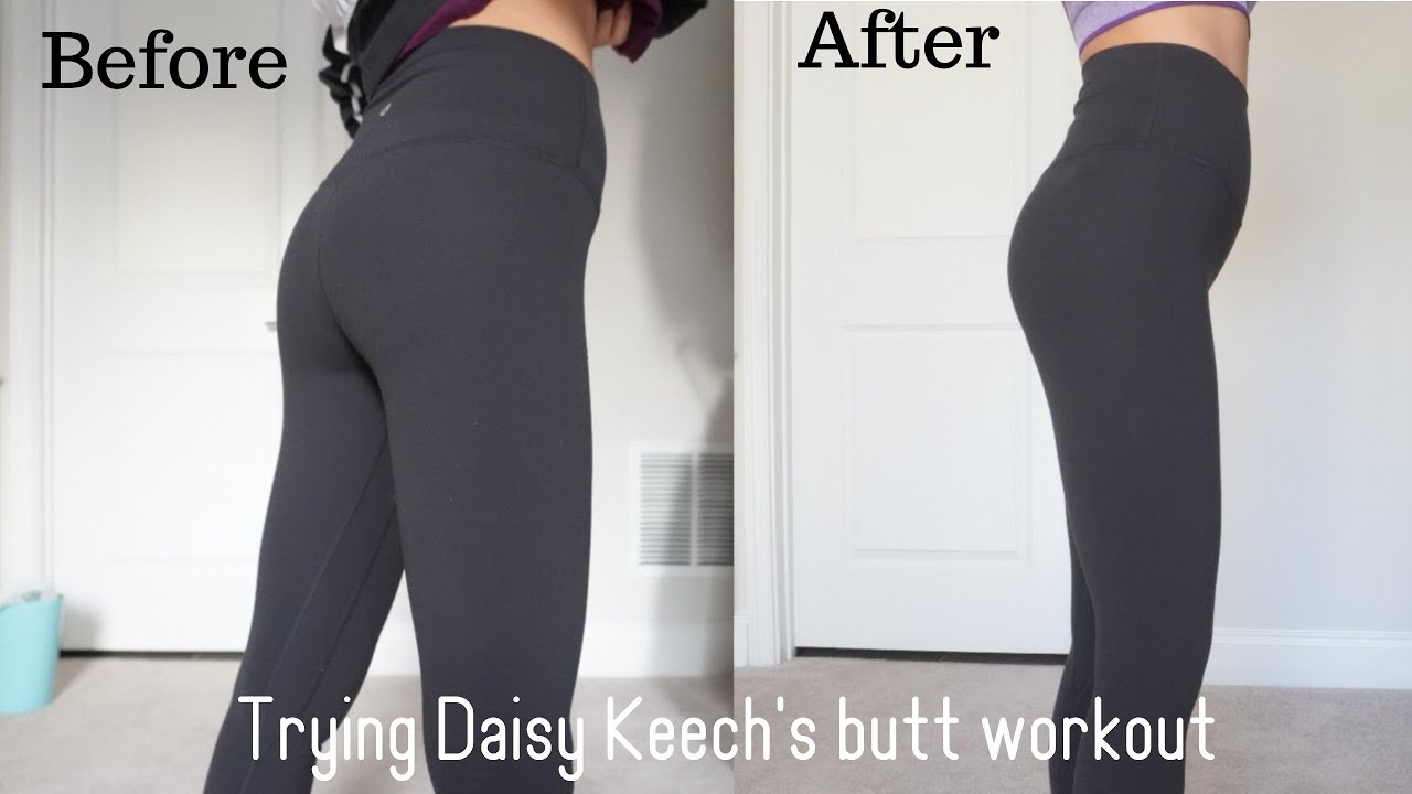 I tried Daisy Keech's butt workout for a week | before and after - YouTube