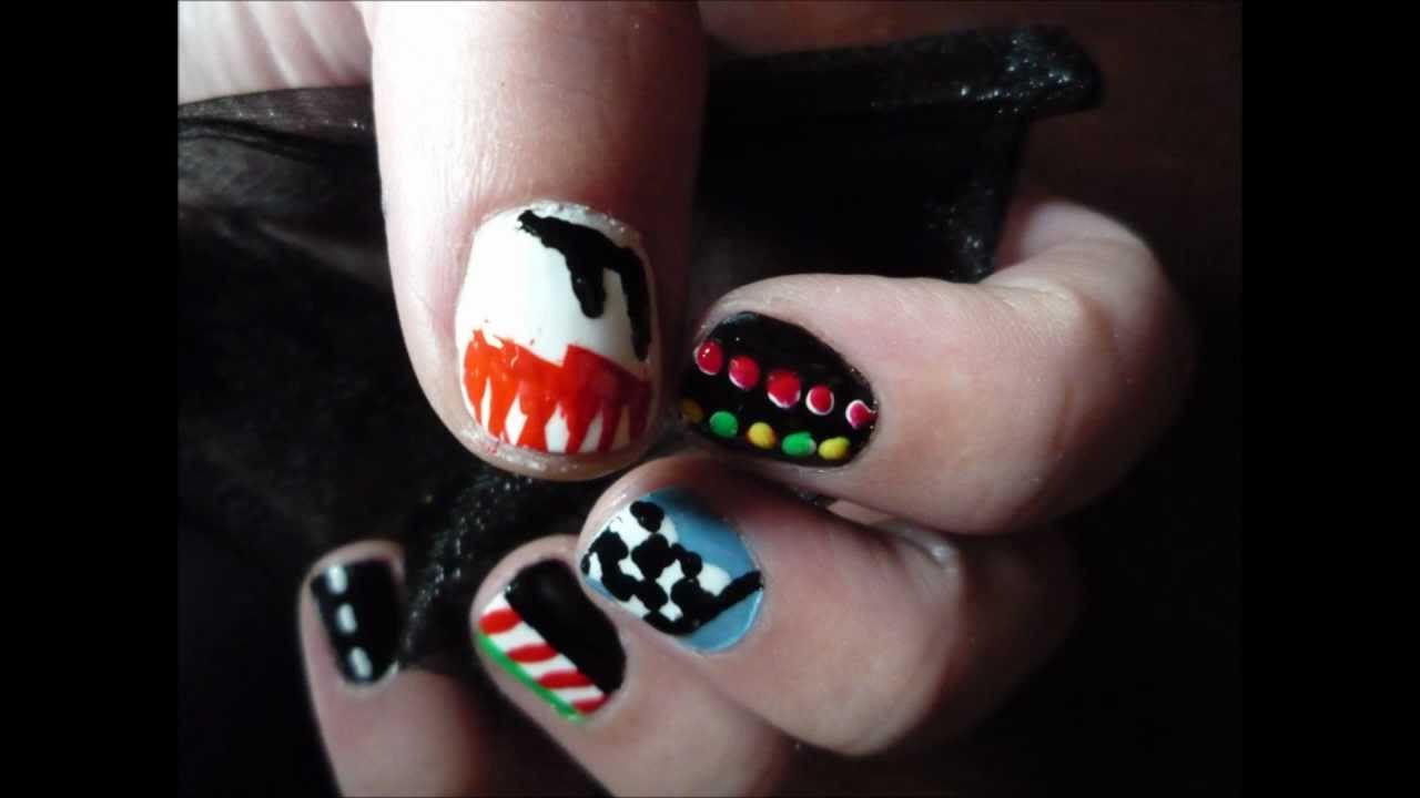Formula 1 Nail Art - YouTube