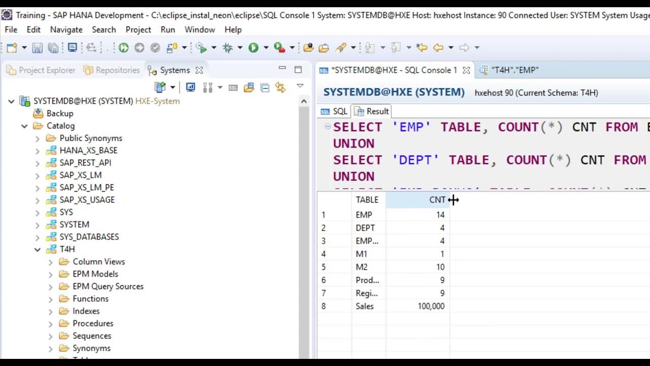 SAP HANA SQL Common Table Expression (HANA CTE) - YouTube