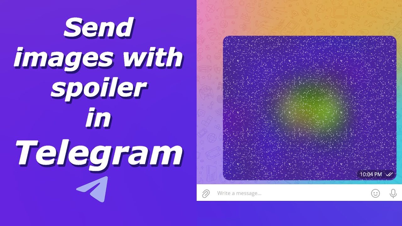 How to send image with spoiler in Telegram | Send hidden images in ...