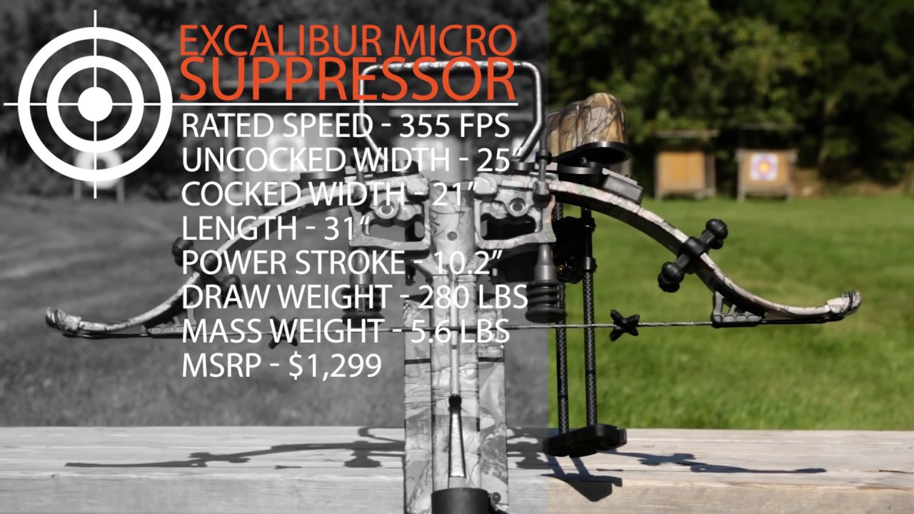 Excalibur Micro Suppressor vs. TenPoint Eclipse RCX - YouTube
