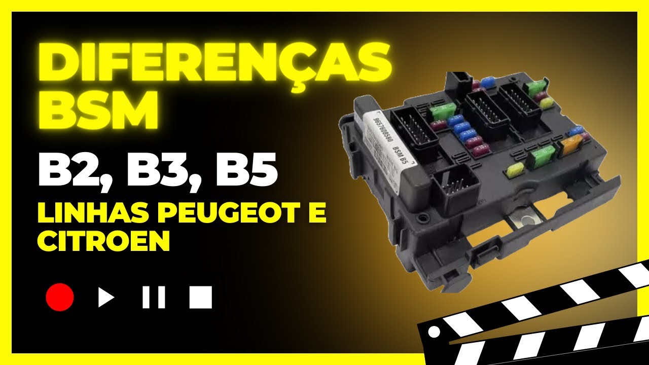 QUAIS DIFERENÇAS BSM B2, B3 e B5… LINHA PEUGEOT E CITRÖEN? Você não ...