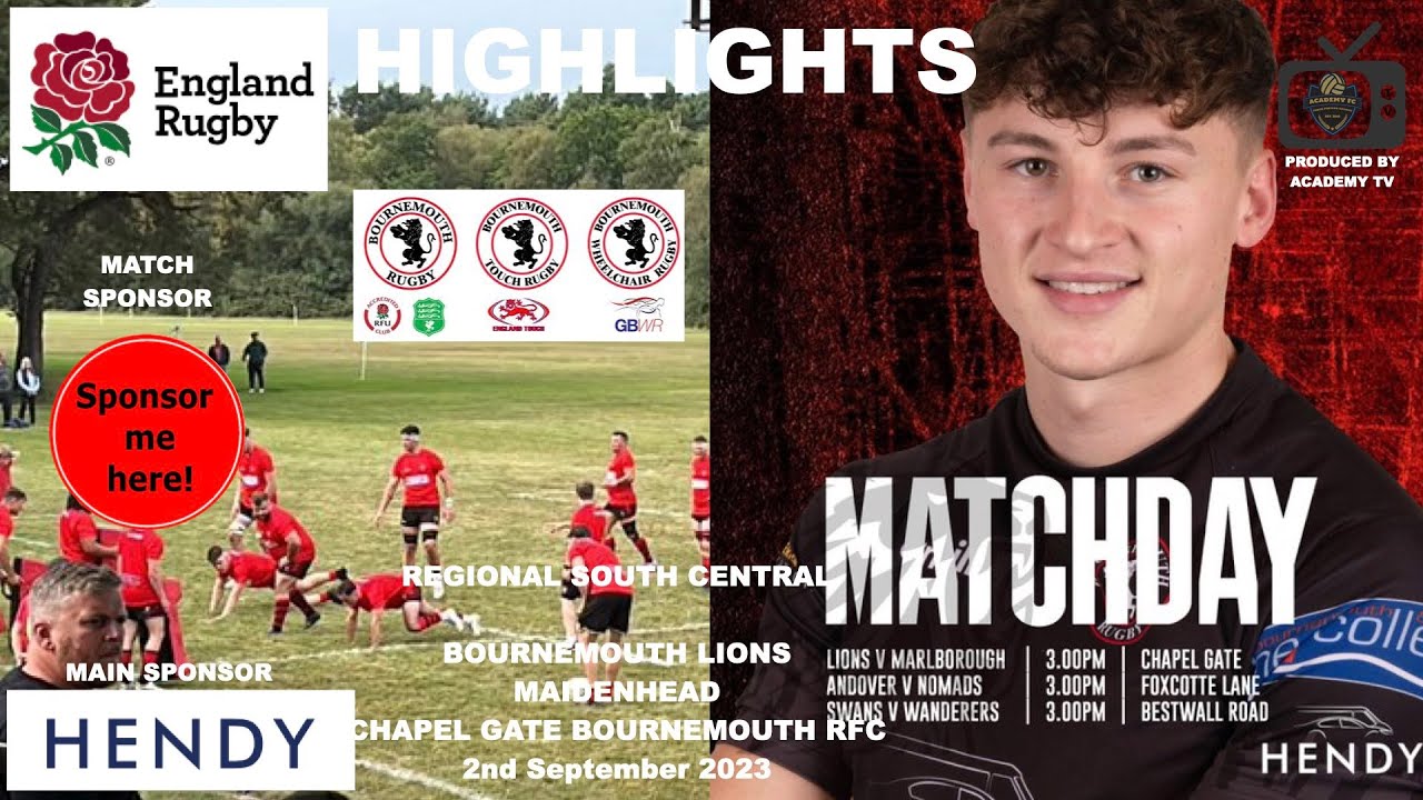 A tough battle between Bournemouth Lions 28-34 Malborough #rugbyhistory ...