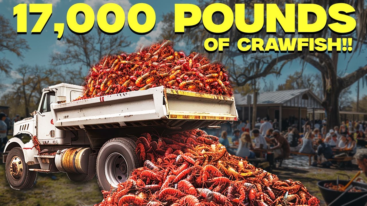 A Crawfish Farm And 17 000 POUNDS Of Boiled Crawfish YouTube