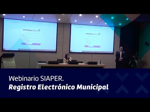 Webinario SIAPER. Registro Electrónico Municipal