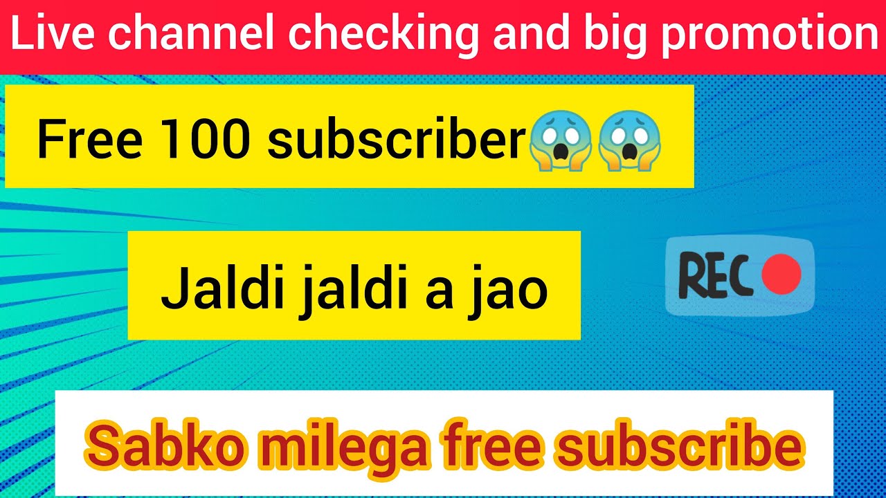 Live Channel Checking And Big Promotion - YouTube