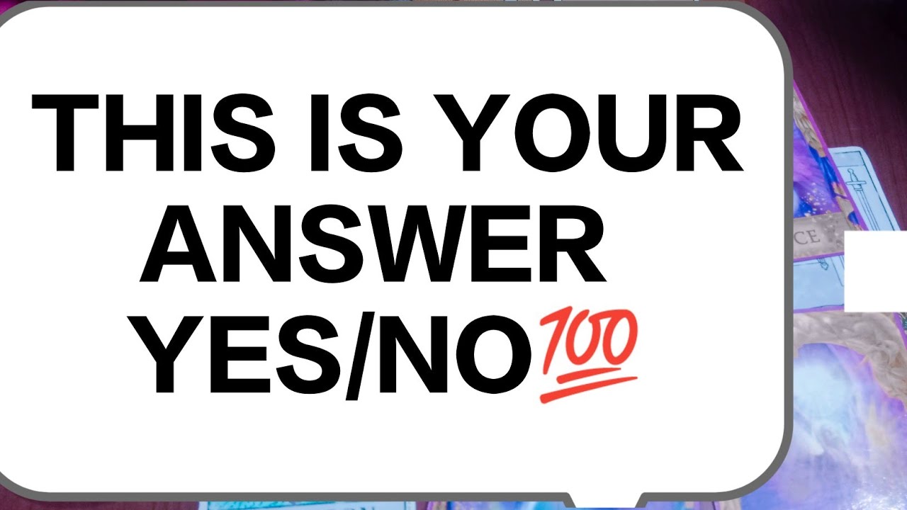 This is your Answer 😘 This Reading will reach out to you whenever you ...