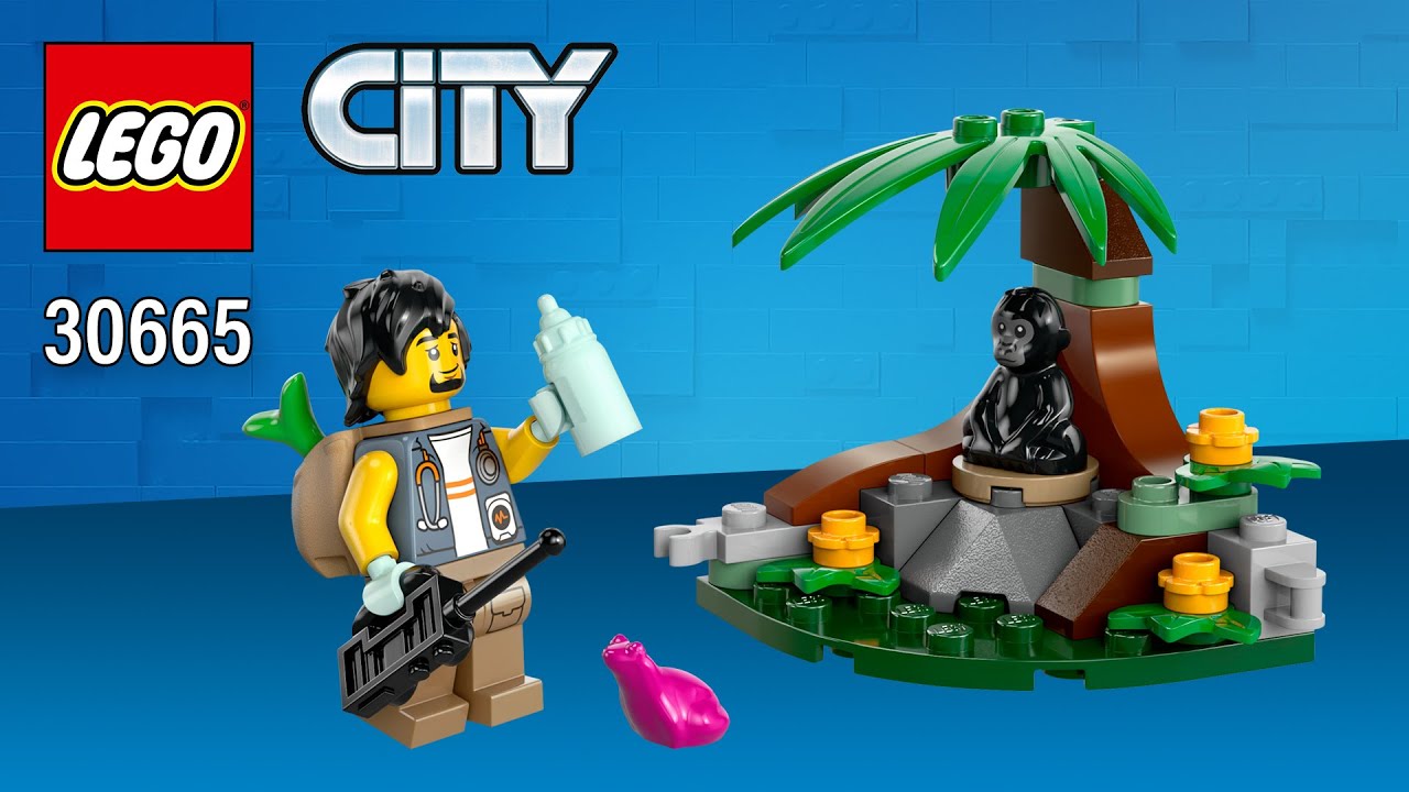 LEGO City Baby Gorilla Encounter (30665)[34 pcs] Step-by-Step Building ...