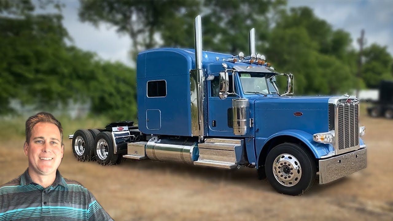 Factory Open – No Payments for 90 Days – Bright Blue 2021 Peterbilt 389 ...