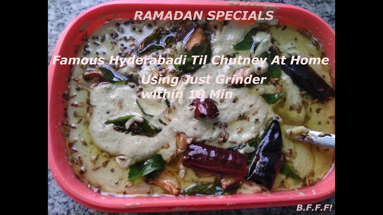 Hyderabadi Til Ki Chutney Recipe (Sesame Chutney/okhli/ Hamam dasta ...