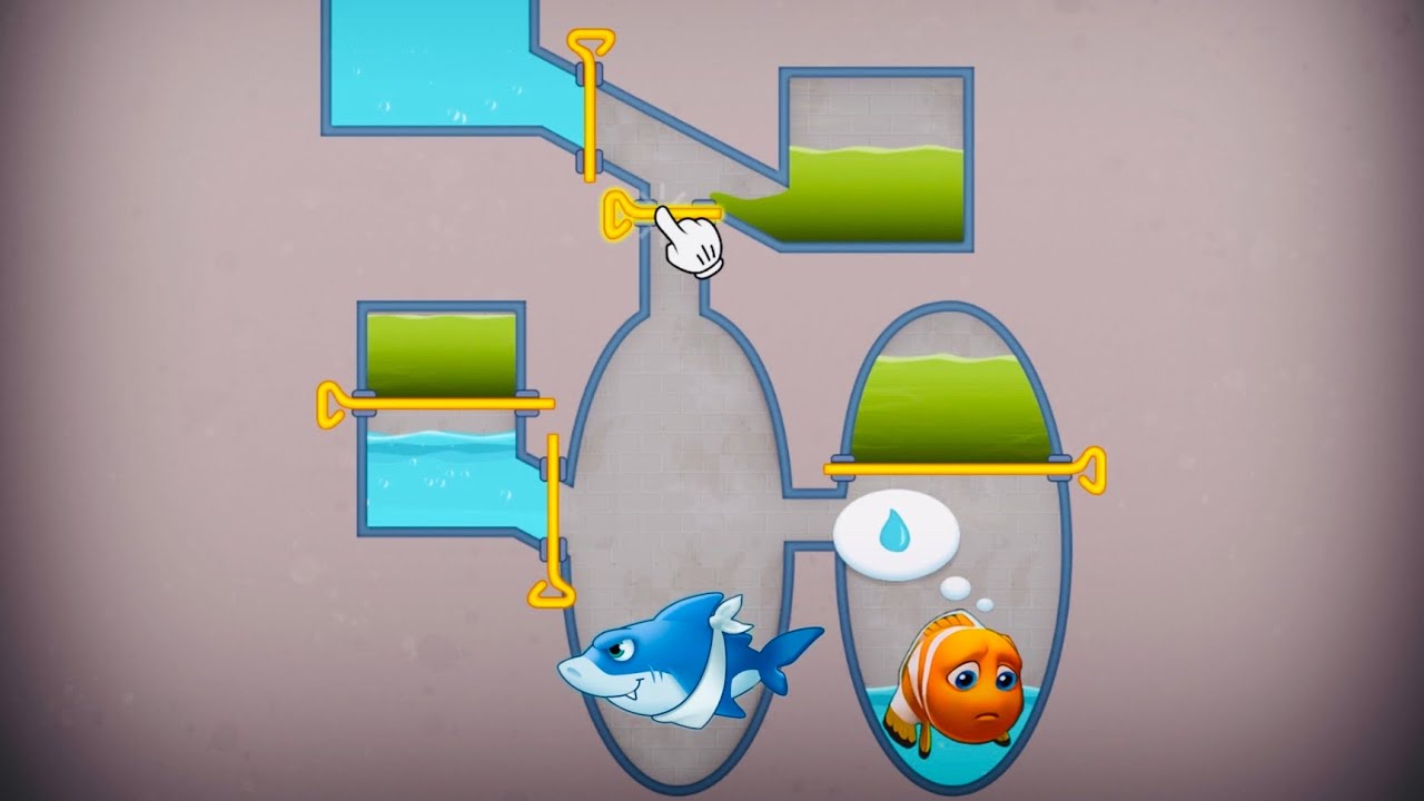 Fishdom Mini Games Ads Part 38 - All Levels - Help Fish Defeat Shark ...