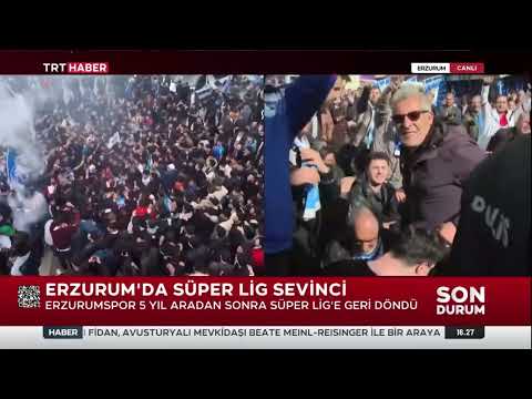 ERZURUM’DA SÜPER LİG COŞKUSU..#erzurum #erzurumspor 