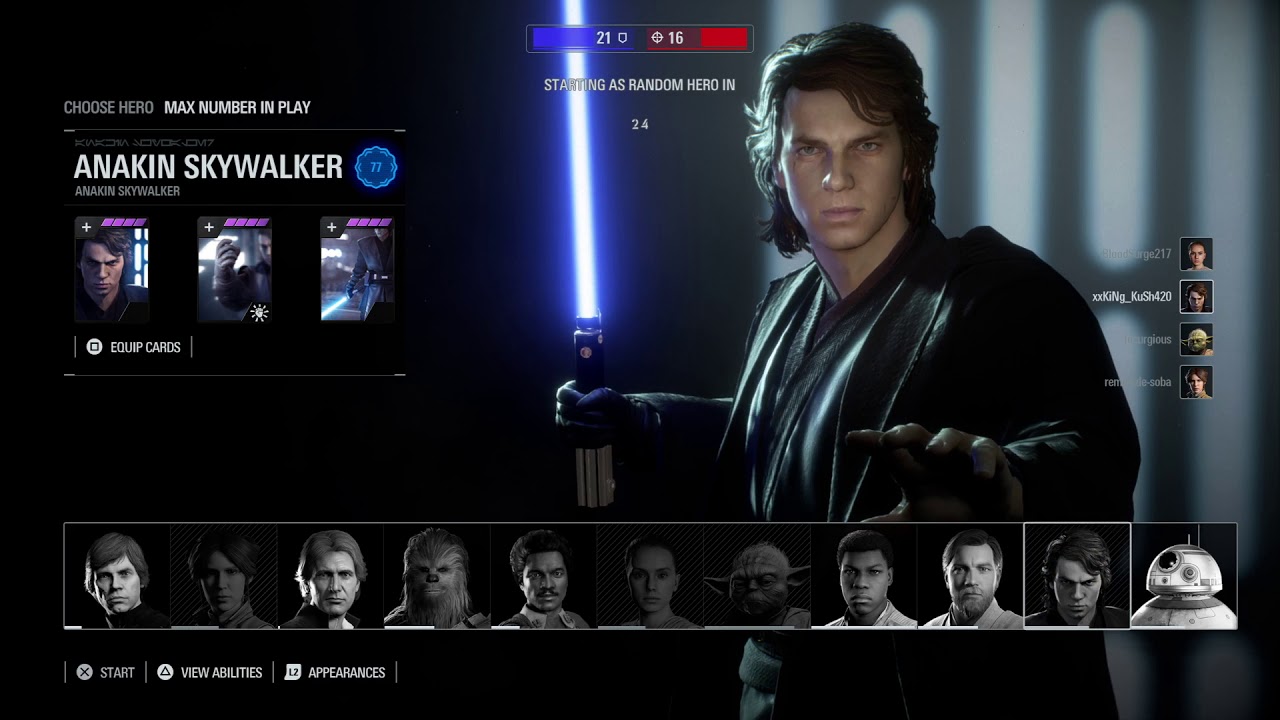 Star Wars Battlefront 2 HvV: Anakin the GOAT - YouTube