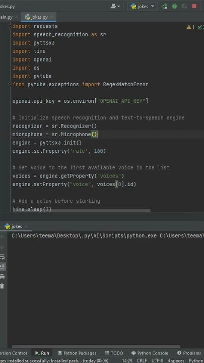Python Voice Assistant ft. Chat GPT - YouTube
