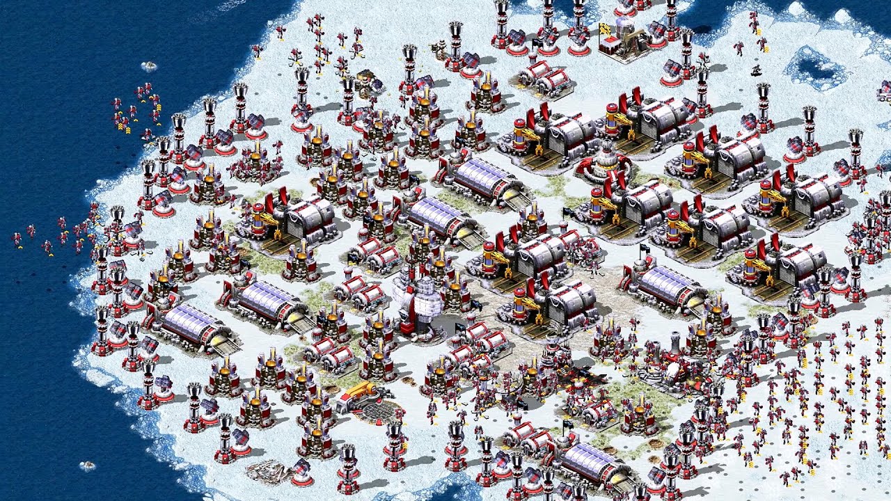 Yuri's Revenge Red Alert 2 Ice Age V2 Map Extra Hard AI Enemy - YouTube
