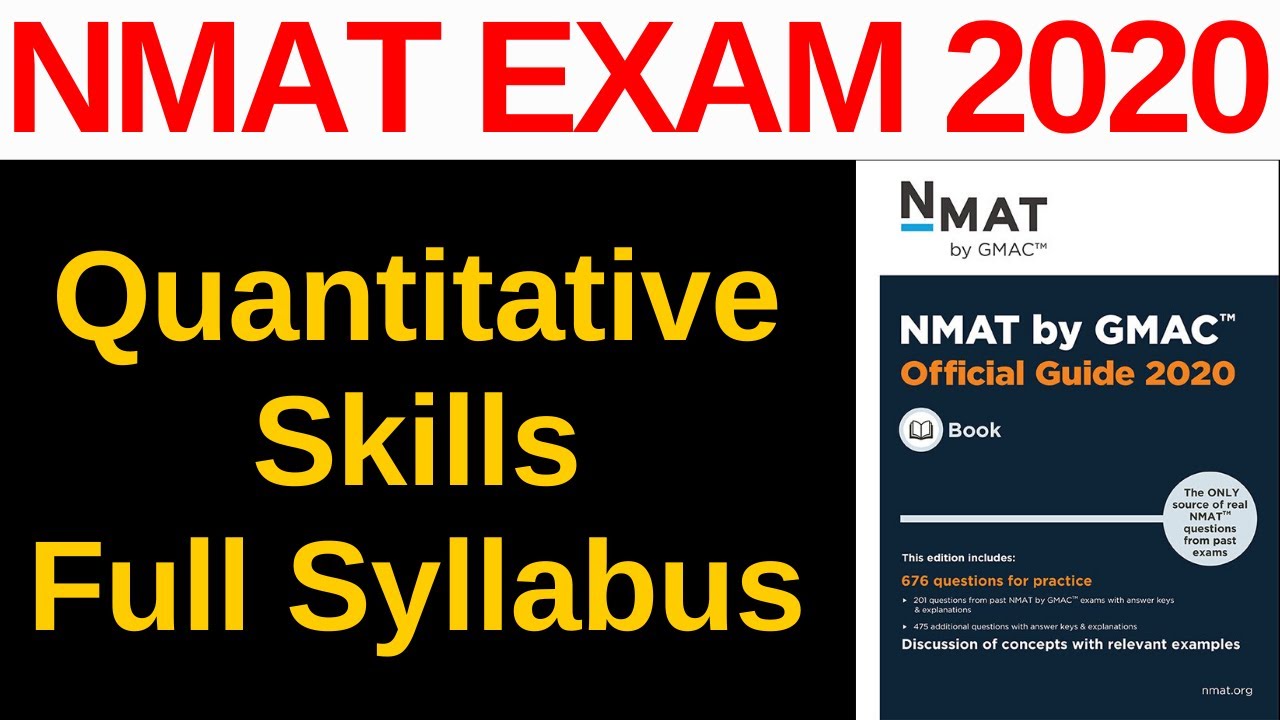 NMAT 2020 Quantitative Skills Full Syllabus New Updates [Everything ...