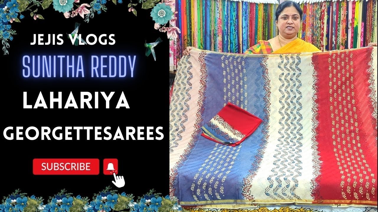 Lahariya Georgette Sarees | Do not miss | Sunitha Reddy Sarees ...
