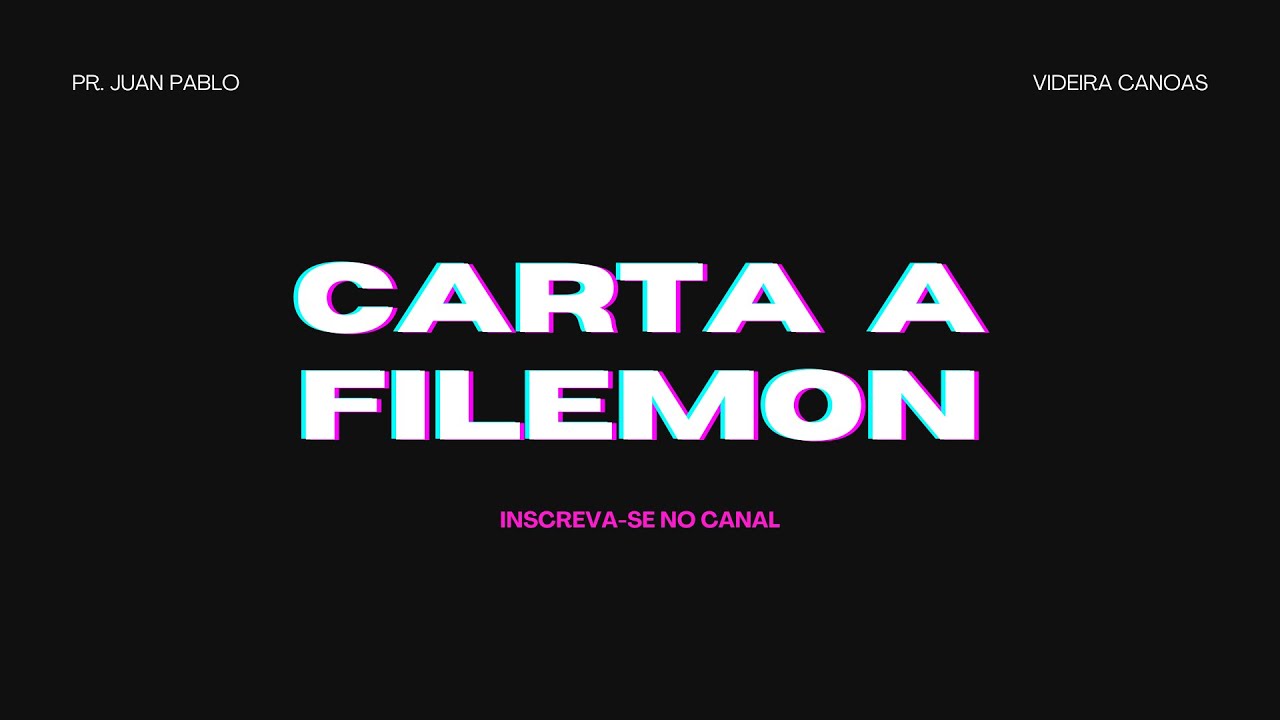 CARTA A FILEMON CAP.1 - YouTube
