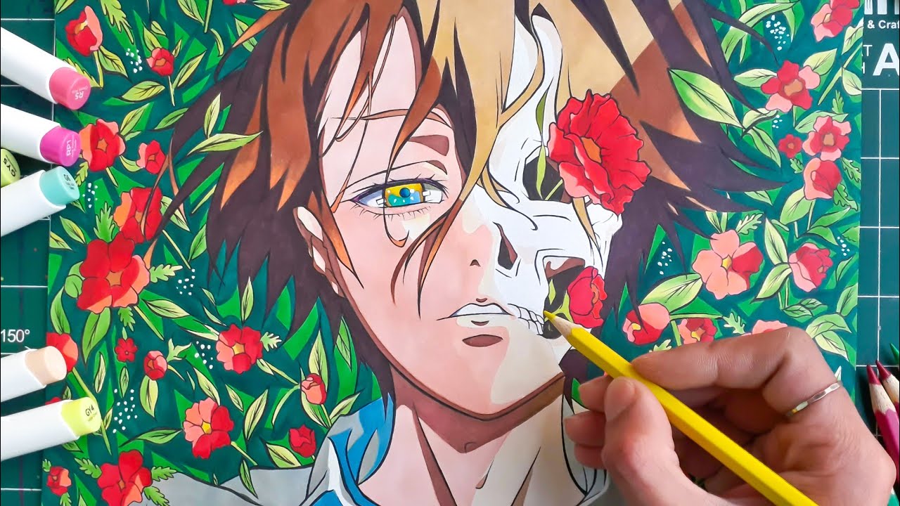 Drawing Anime Boy (Illustration - 図) || Living In A World Without Magic ...