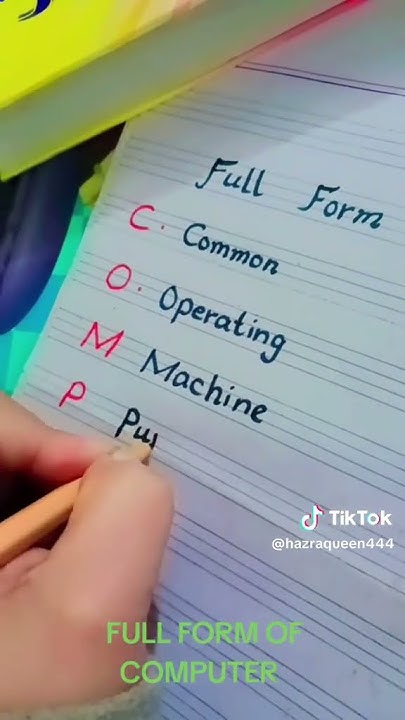 Full form of computer#computerscience - YouTube