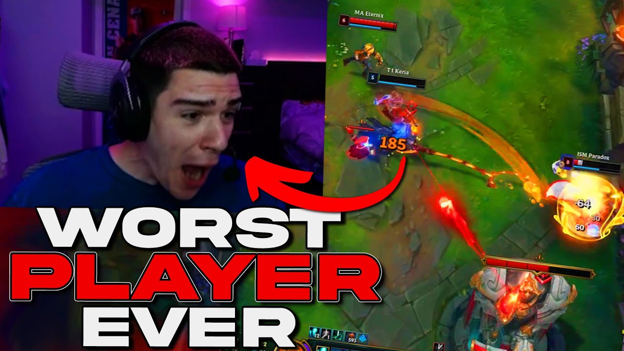 This is The Worst League Of Legends Player Ever - YouTube