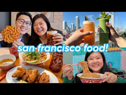 eating in san francisco! 😋 (famous bakery 🥐, cambodian food 🍜, rooftop bar 🍹) + pack for hawaii 🌺