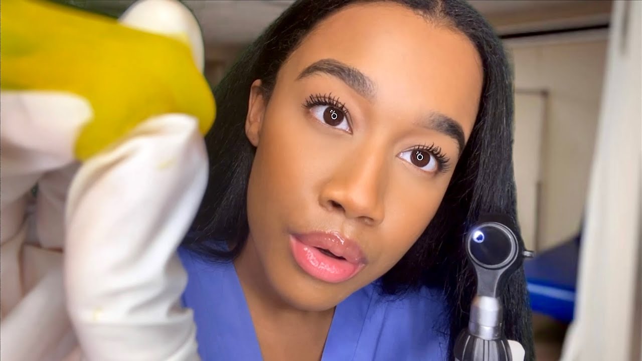 ASMR Getting Something Out Of Your Ear 👂🤏🏽 ASMR School Nurse Role-play ...