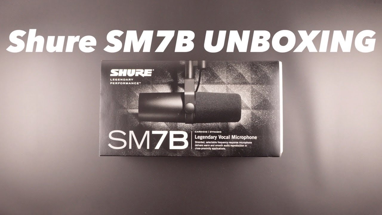 Shure SM7B UNBOXING - ASMR - YouTube