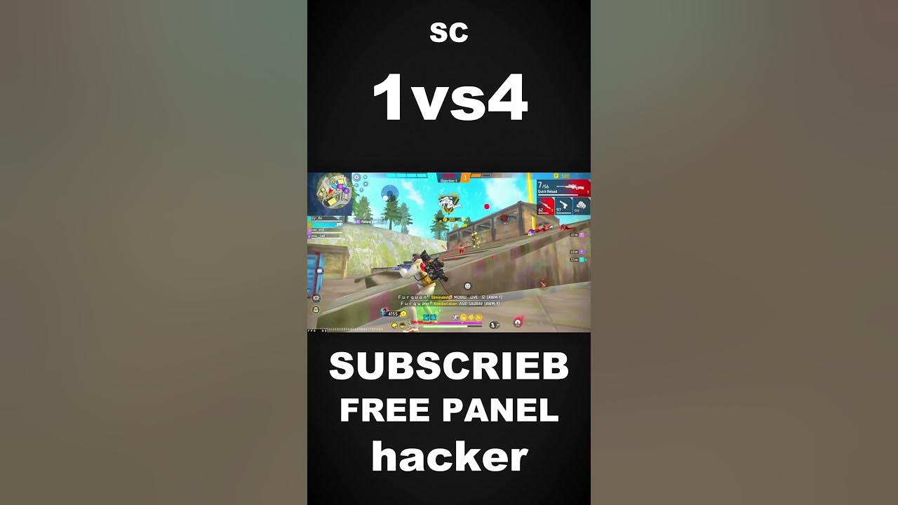 Cs#rank#1vs4#awm#hack#panel#free# #viralvideo #freefire 😮🎯🗿😡 - YouTube