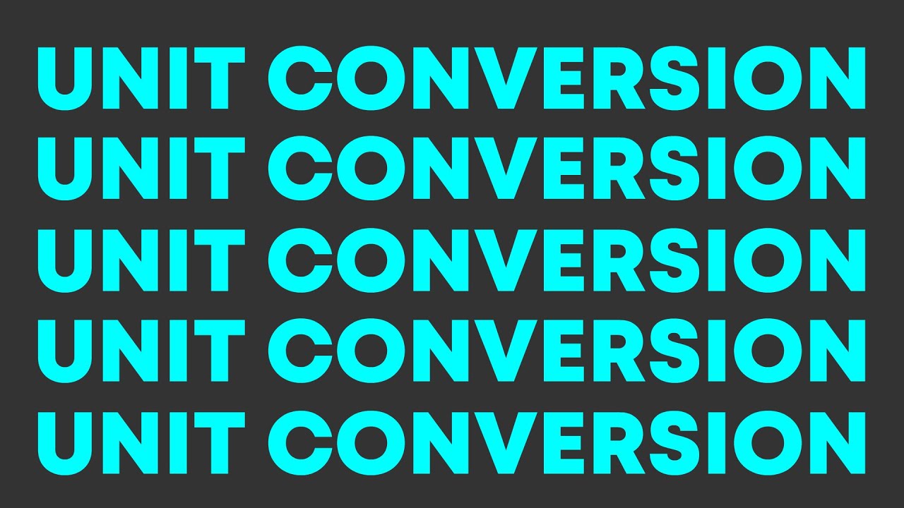 Unit Conversion YouTube unit-conversion-youtube