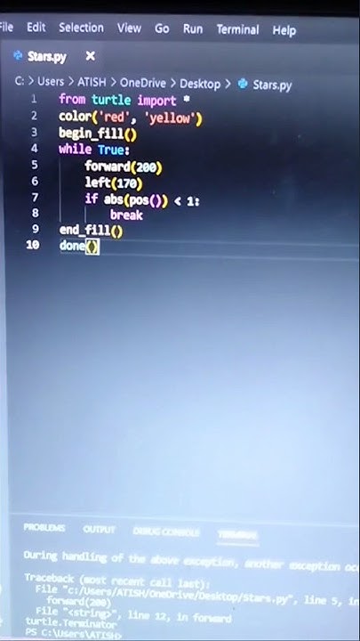 Python turtle Star - 2 - YouTube