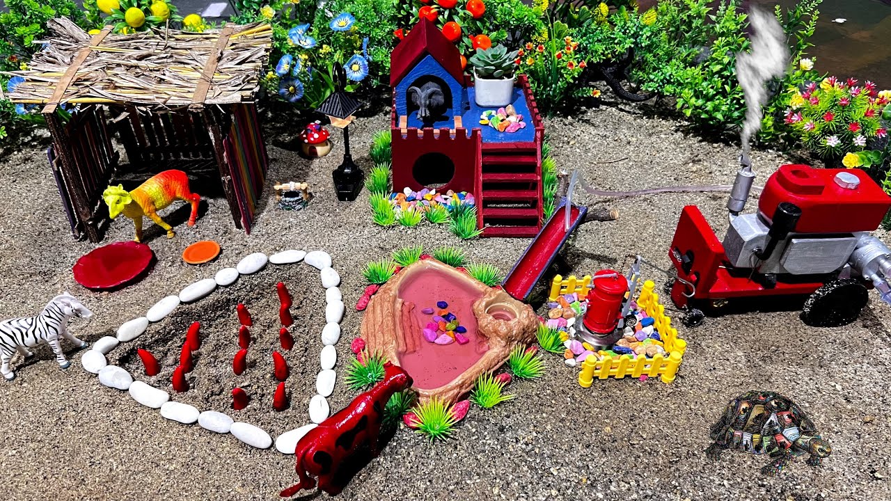 Top the most video part #1 mini farm | DIY Mini Farm with House For Cow ...