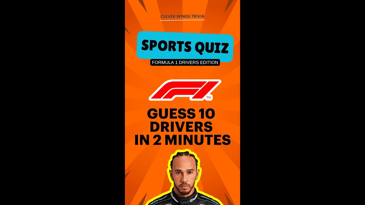 Guess 10 Drivers in 2 minutes! F1 Fans 🏎️🏎️ #formula1 #quiz #guess # ...
